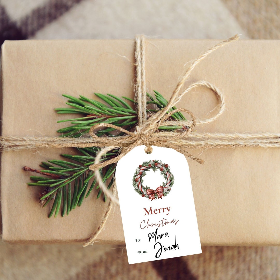 Printable Christmas Gift Tags for Kids Holiday Gift Tags Watercolour ...