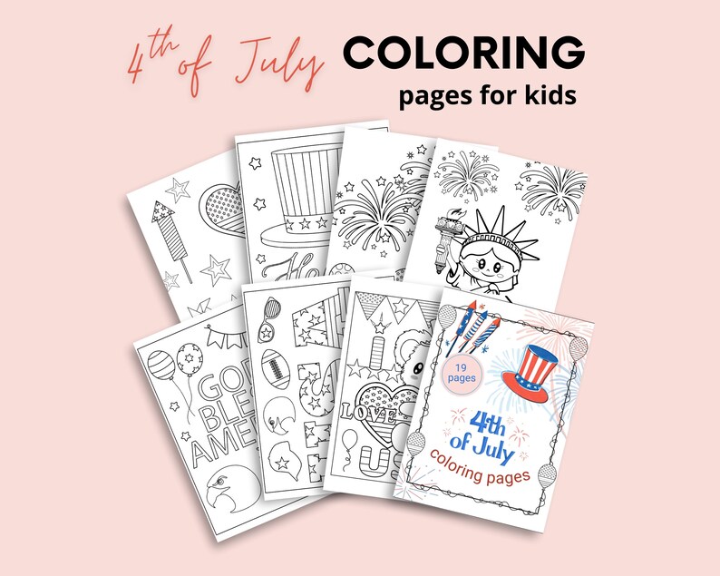4th of July Coloring Pages for Kids Independence Day Coloring Pages ...
