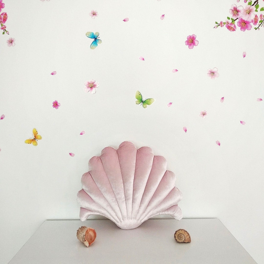 Gift,velvet Sea Shell Pillow,throw Shell Cushions ,pink Shell Cushion ...