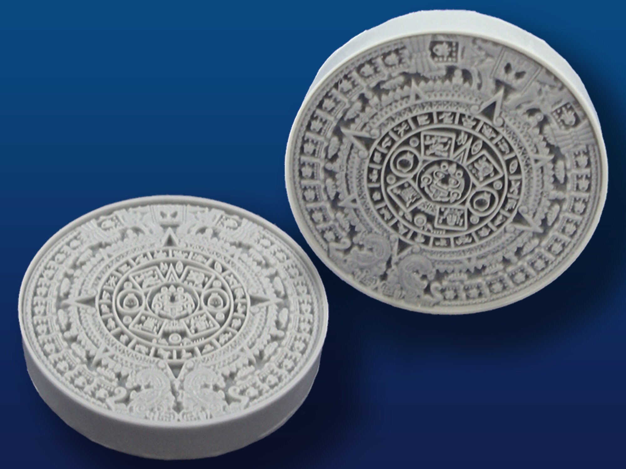 28mm Aztec Calendar Stone - Etsy