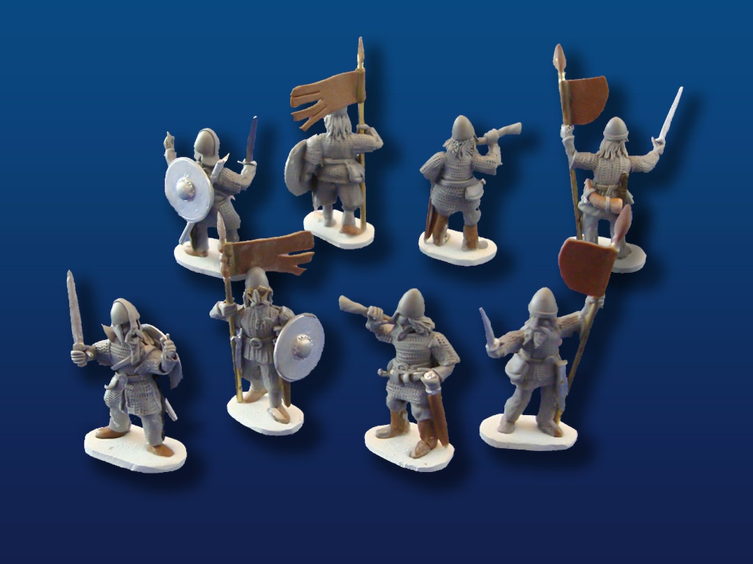 28mm Viking Command Set (4) - Etsy