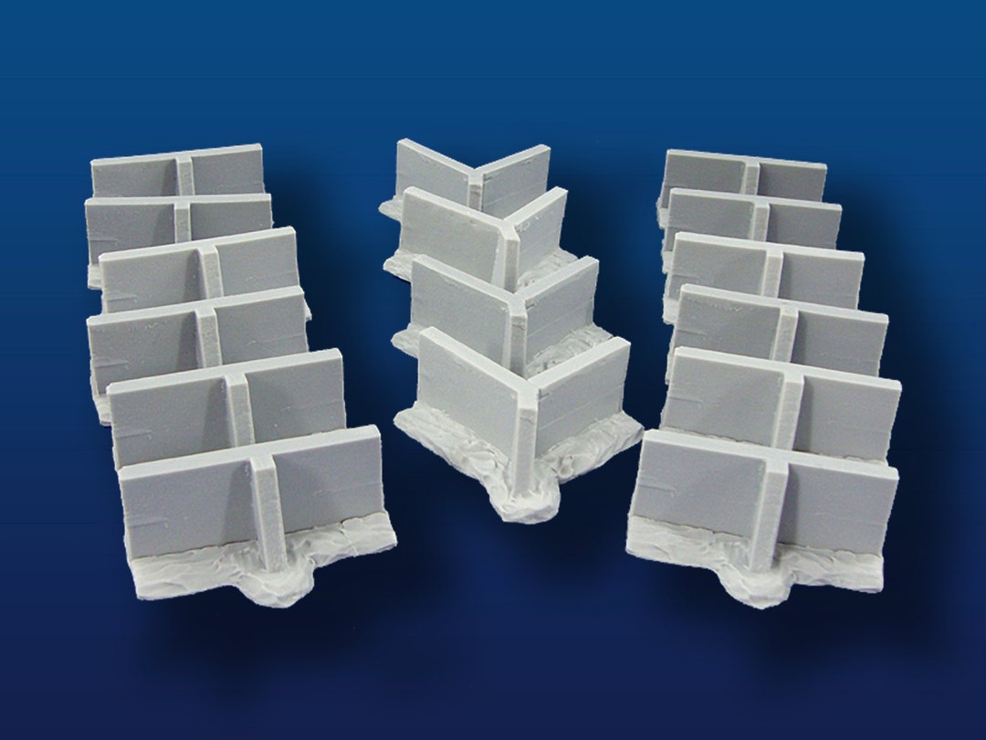 15mm Braced Concrete Walls (16 Pcs.) - Etsy