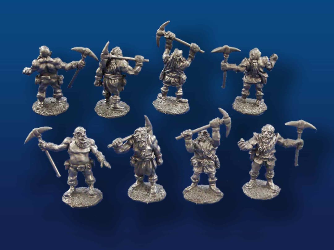 Dwarven Miners W/ Pick Axes (4) - Etsy
