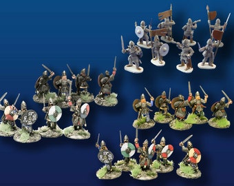 Viking Shieldmaiden Female Fighter Axe and Shield 28mm Miniatures for ...