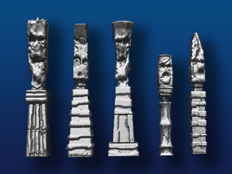 African Totems Set #1 (small, 10-pack) - Etsy