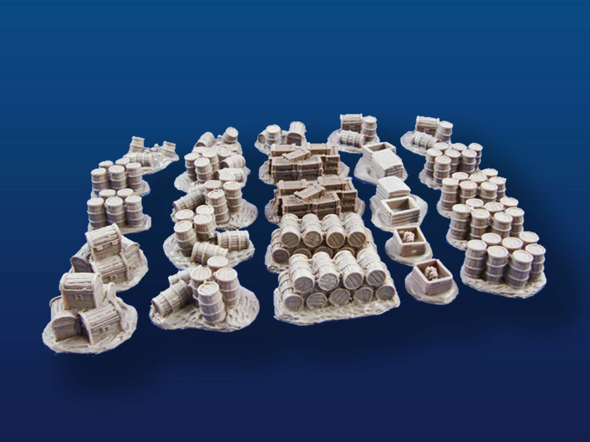 28mm Barrels, Boxes and Chests (25 Pcs.) - Etsy