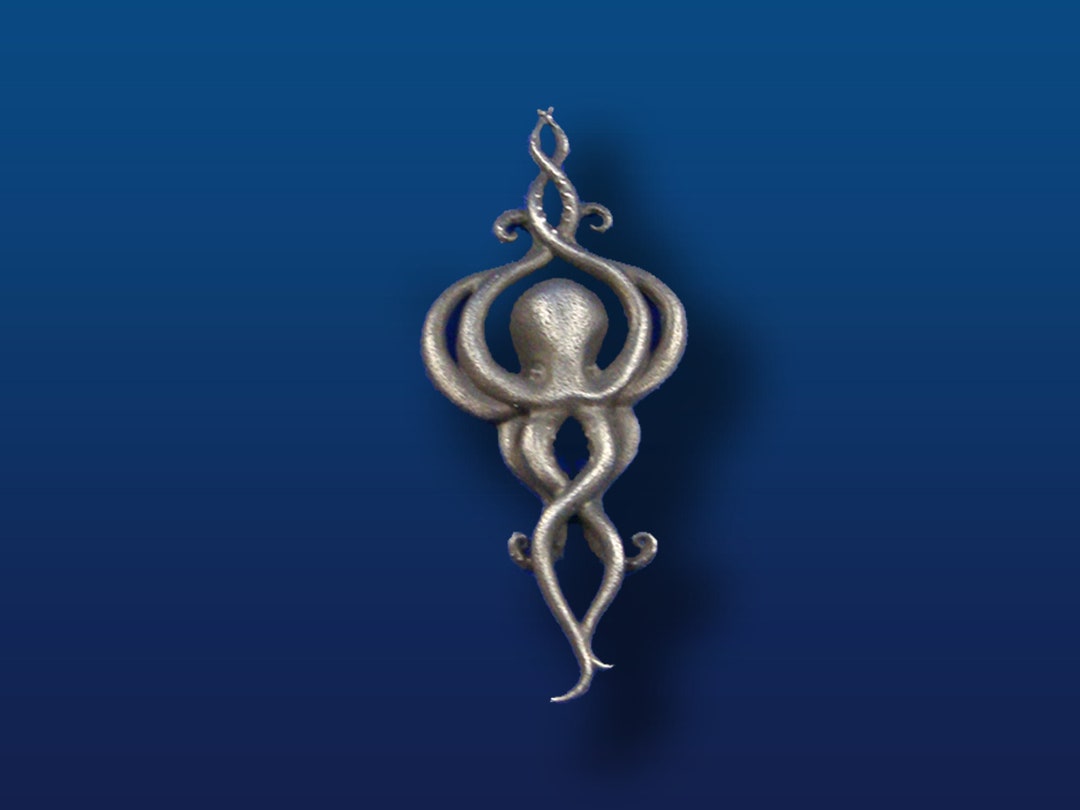 Pewter Octopus Pendant - Etsy