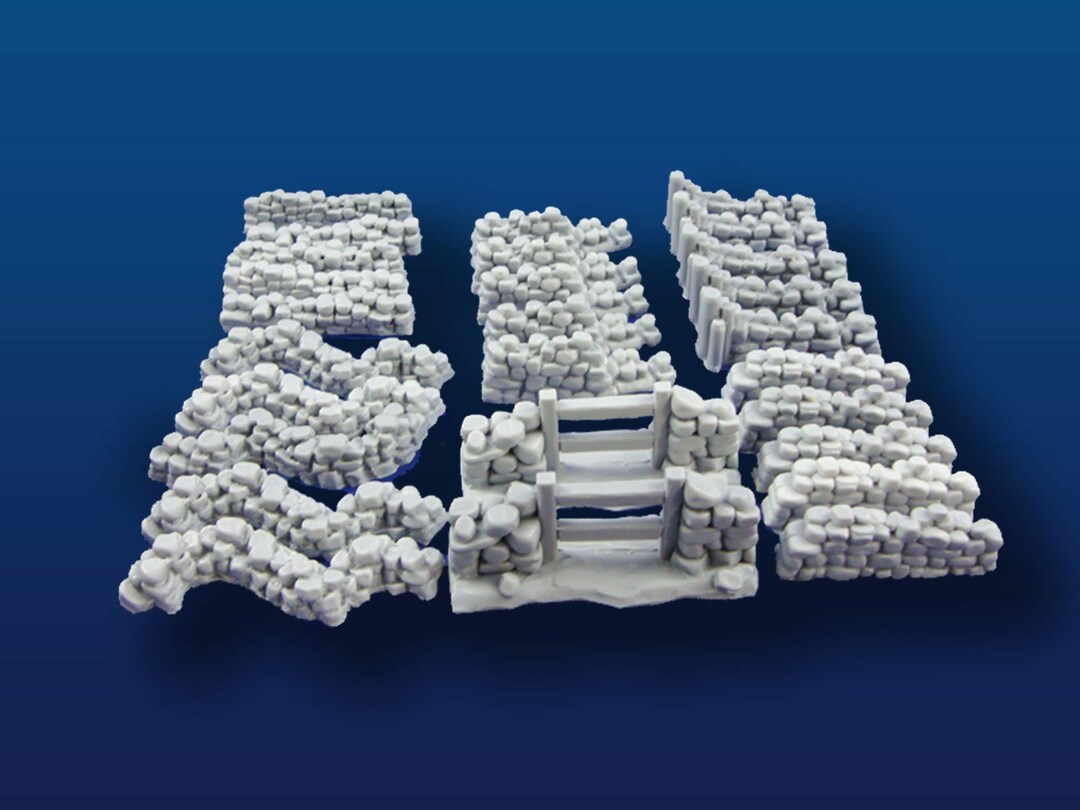 28mm Stone Wall Set (27 Pcs.) - Etsy