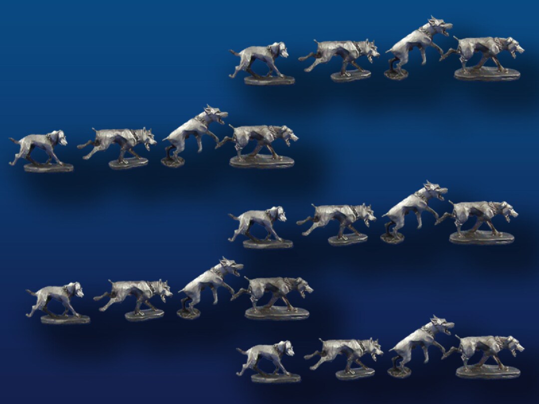 28mm Guard Dogs (20 Pcs. 4 Poses) - Etsy