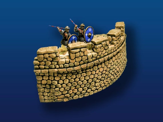 28mm Roman Stone Wall Curved Corner - Etsy