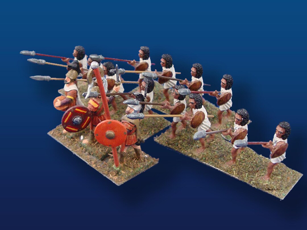 Carthage - Mercenary Libyan Spearmen (15) 25mm Ral Partha / Garrison - Etsy