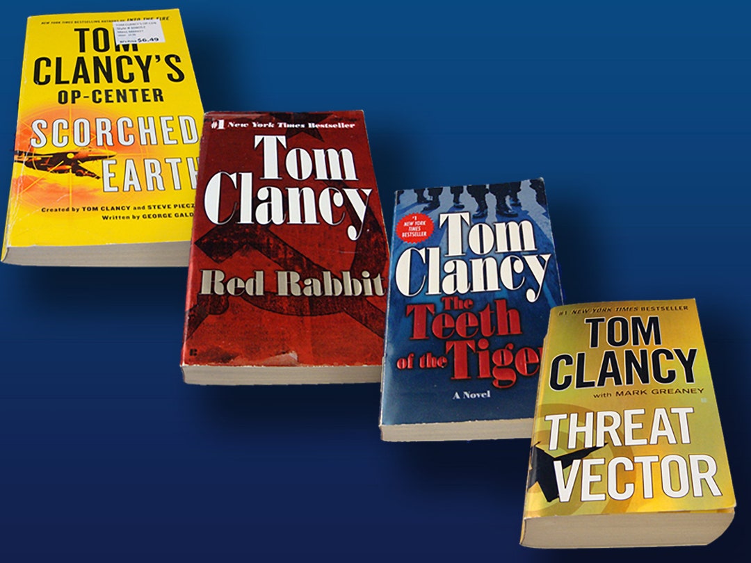 Tom Clancy Novels (set 4) - Etsy