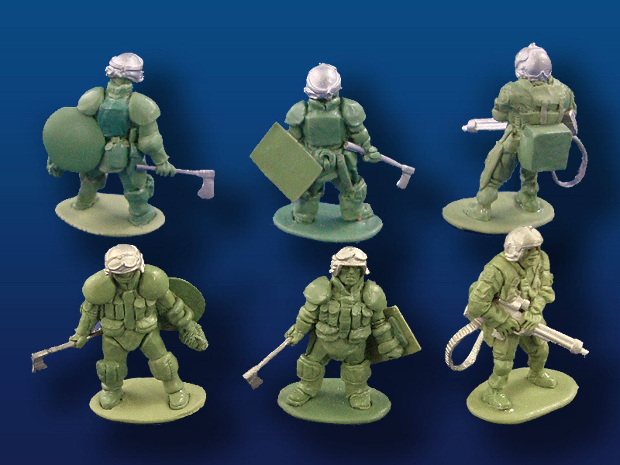 28mm Master Post Holocaust Riot Police 3 - Etsy