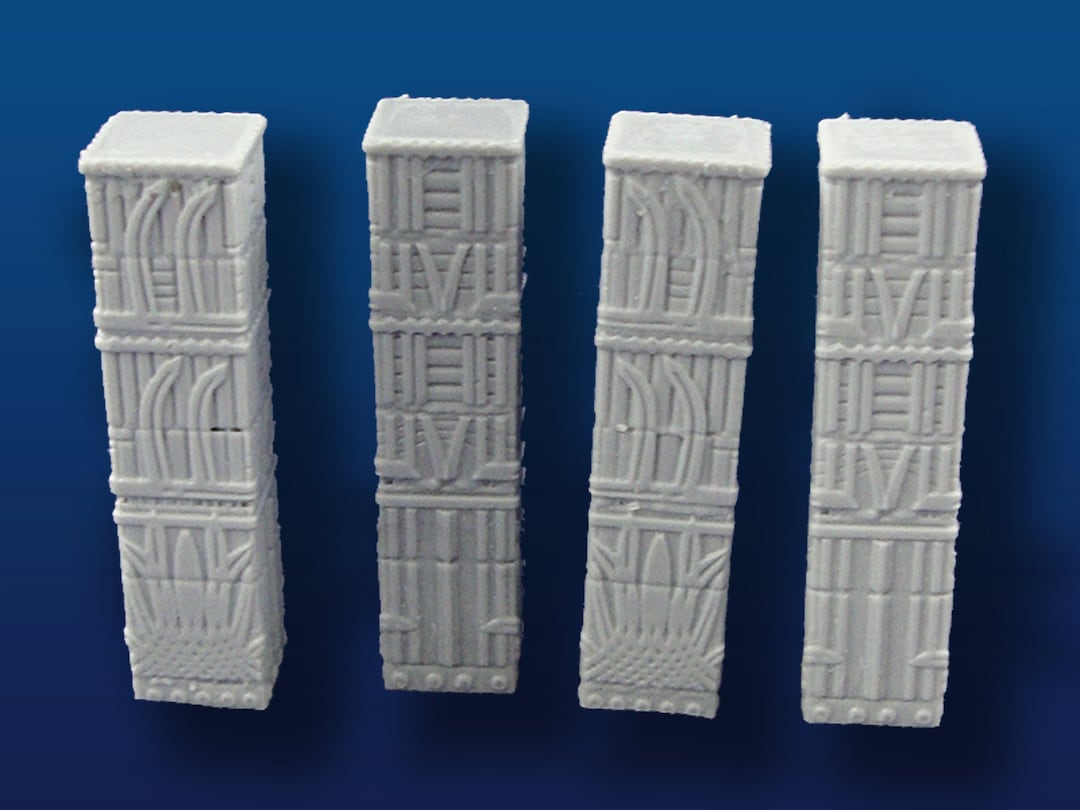 28mm Mayan Pillars From Chichen Itza (4) - Etsy