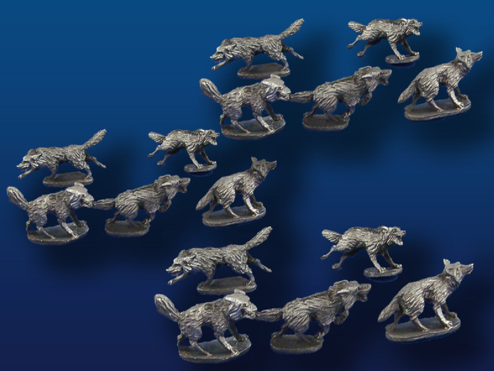 28mm Gray Wolf Pack (15 Pieces, 5 Styles) - Etsy