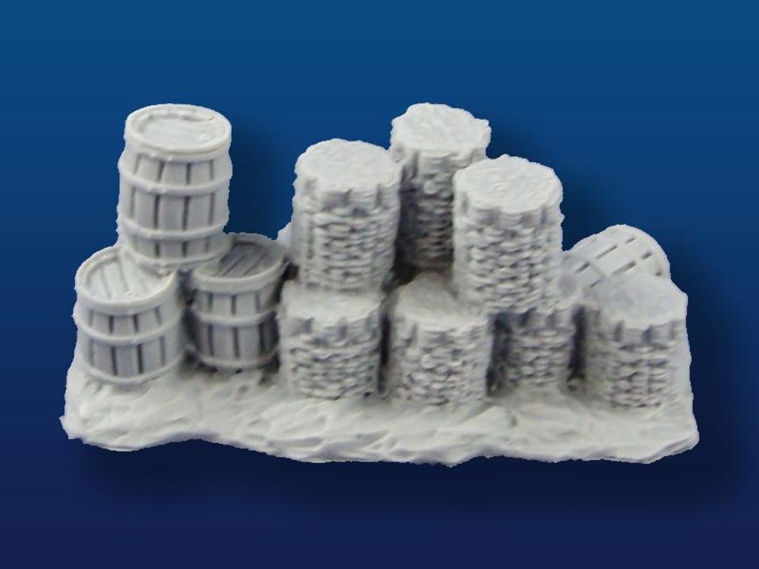 28mm Barrel/gabion Field Fortification #1 - Etsy