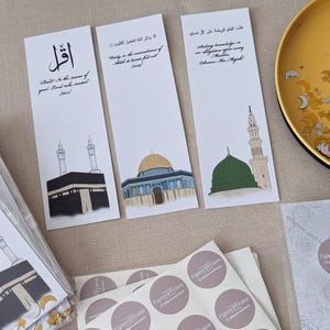 Three Holy Mosques Bookmarks: Islamic Art (digital Product) - Etsy