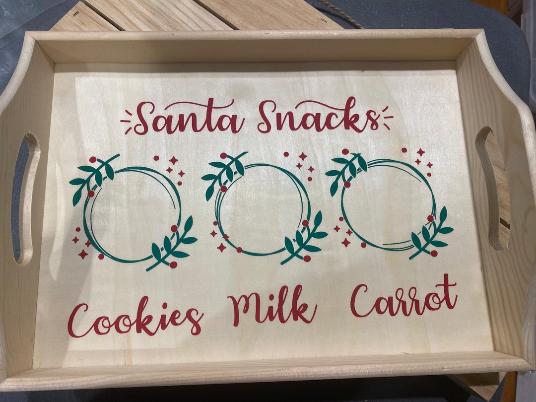 Santa Snacks Tray, Cookies, Milk, Carrot Santa Tray, Santa Snacks ...