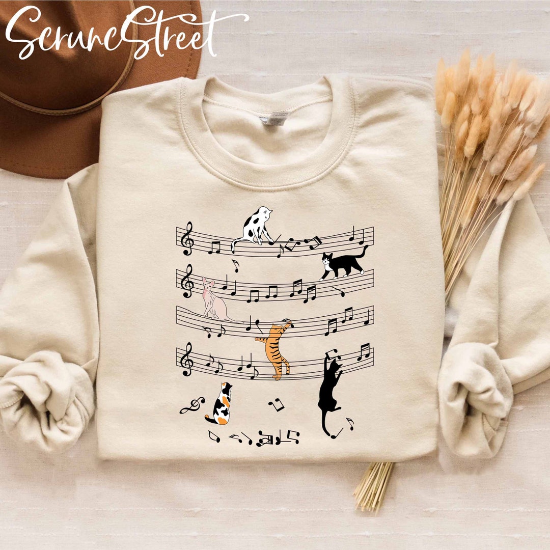 Music Teacher Sweatshirt, Music Teacher T-shirt, Music Notes Shirt ...