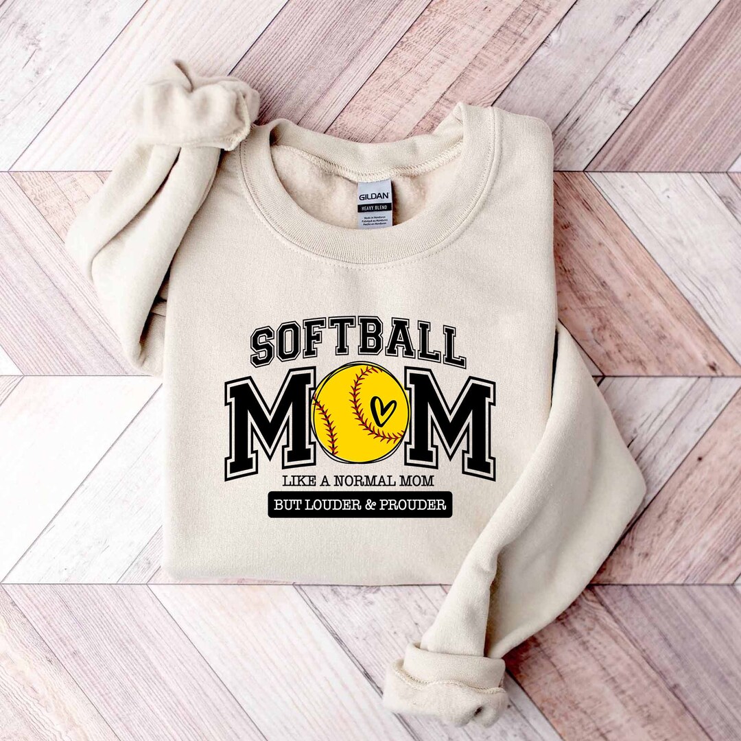 Retro Softball Mom Sweatshirt, in My Softball Mom Era Shirt, Softball ...