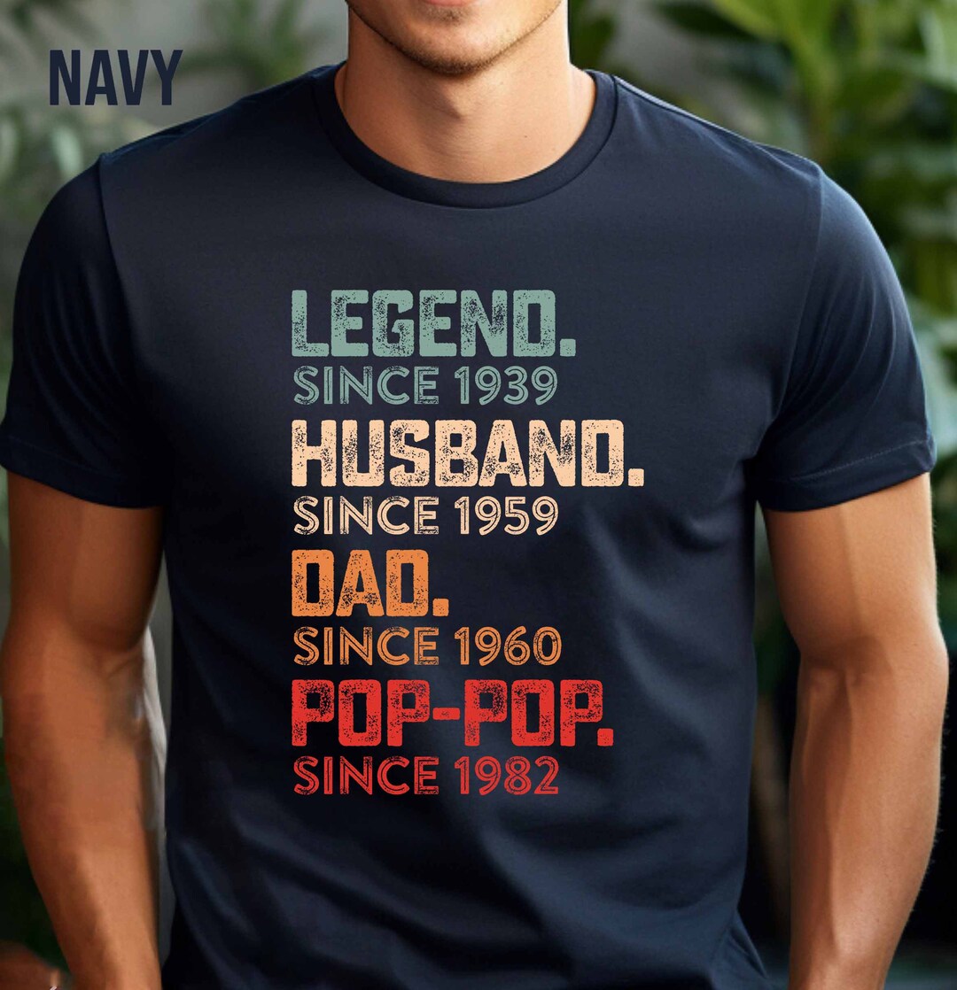 Custom Poppop Shirt, Legend Husband Daddy Poppop Shirt, Poppop Tshirt ...