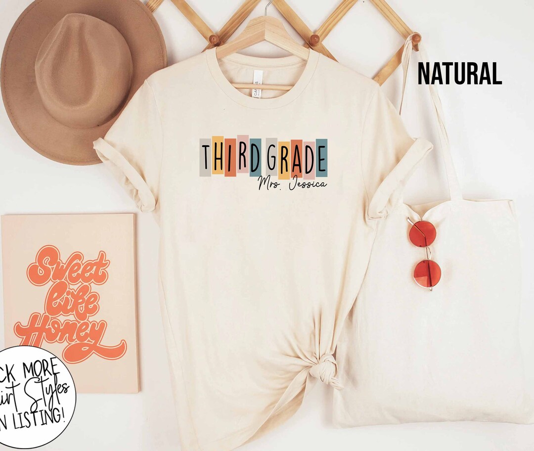 Custom Teacher Shirt, Third Grade Shirt, 3rd Grade Teacher Shirt, 3rd ...