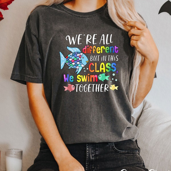 We Are All Different but in This School We Swim Together - Etsy