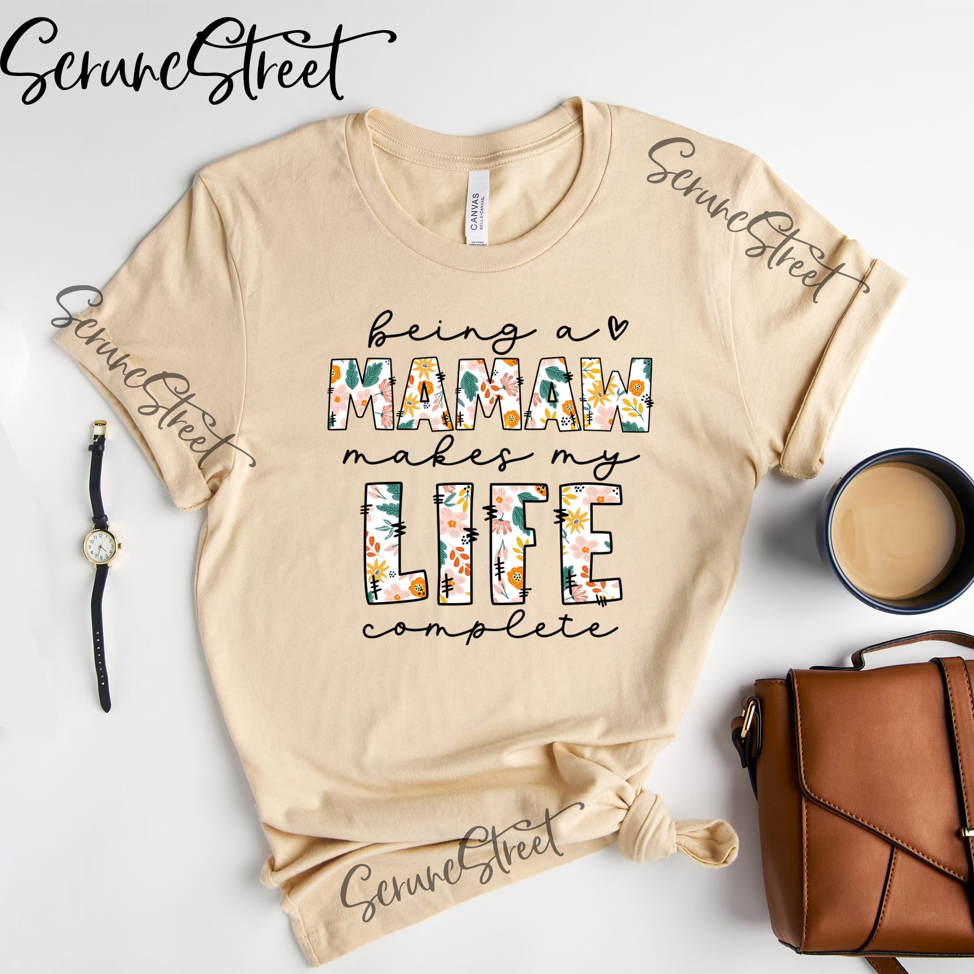 Being A Mamaw Makes My Life Complete Shirt Funny Mamaw Shirt | Etsy