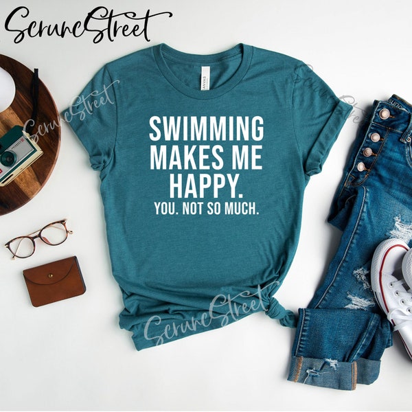 Swimming T Shirt - Etsy