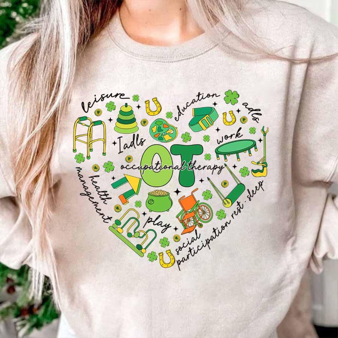 Occupational Therapy St. Patrick's Day Shirt, OT St. Patrick's Day Shirt,one Lucky Occupational ...