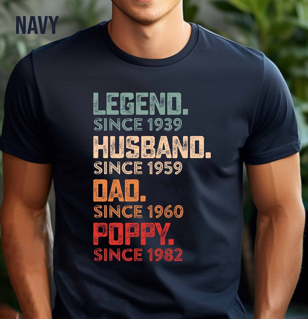 Custom Poppy Shirt, Legend Husband Daddy Poppy Shirt, Poppy T-shirt ...