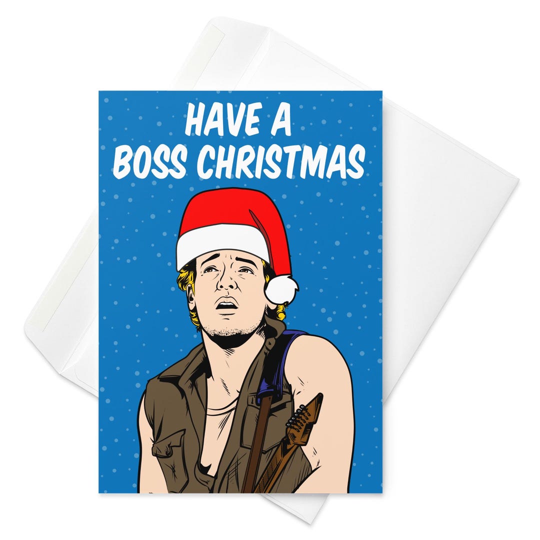 Bruce Springsteen Aka the Boss Christmas Card - Etsy