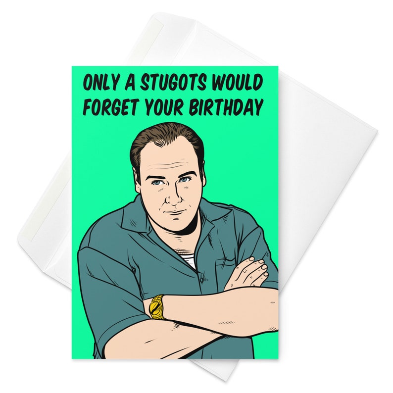 Tony Soprano Birthday Card: the Sopranos, Funny Greeting Card - Etsy