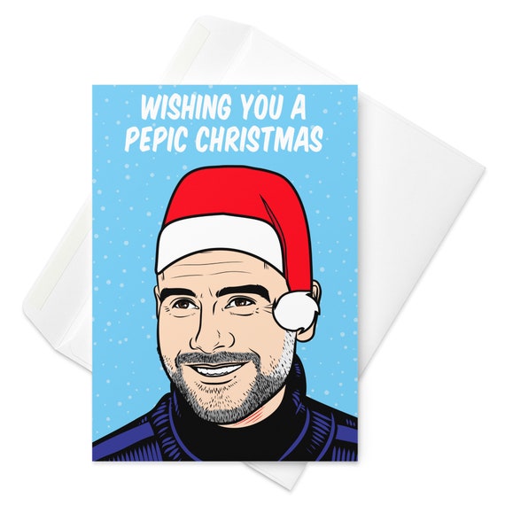 Pep Guardiola Manchester City Football Club Manager Christmas - Etsy