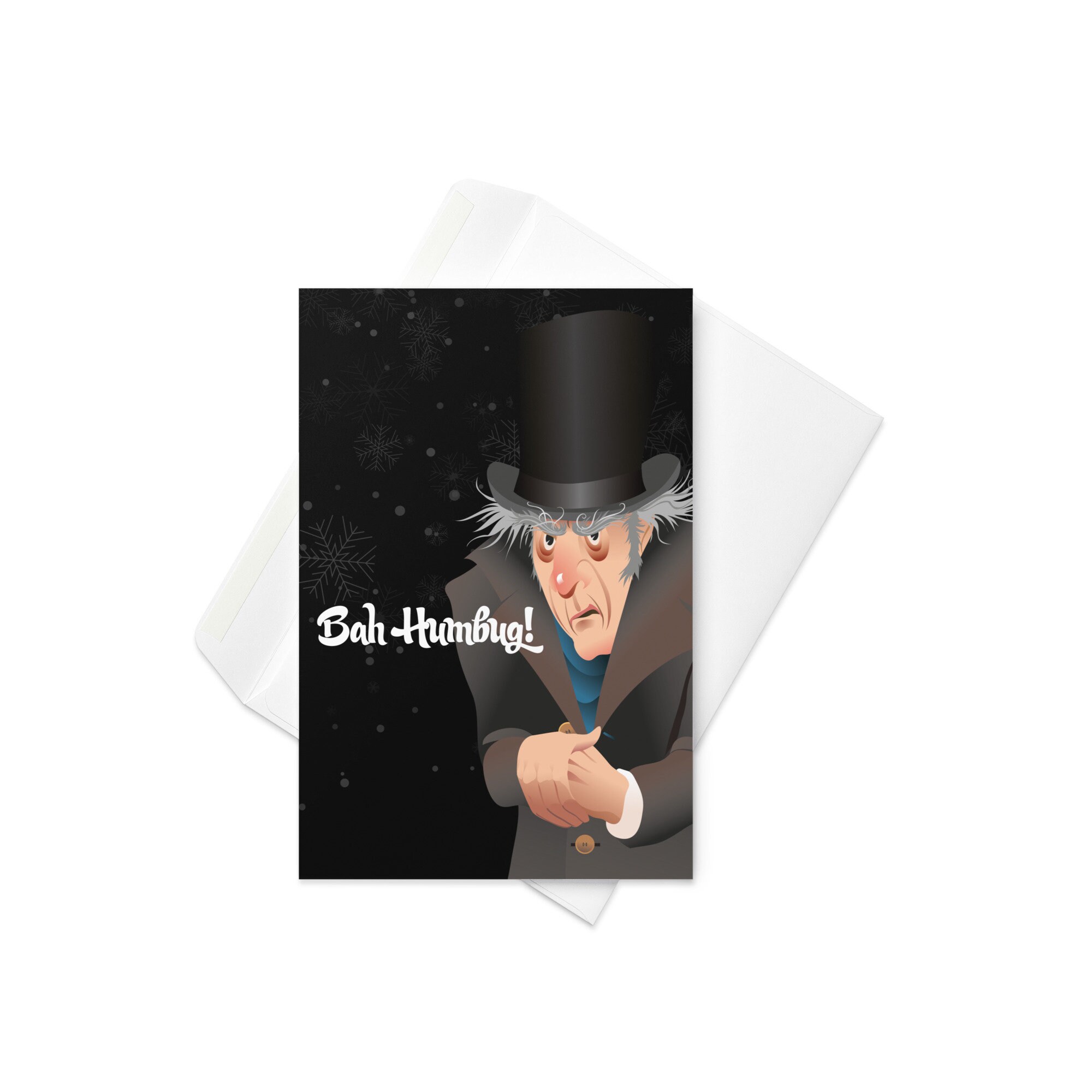 Ebenezer Scrooge 'bah Humbug' Christmas Greeting Card - Etsy