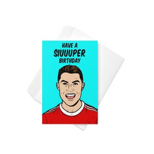 Cristiano Ronaldo Birthday Card: CR7 Football Legend - Etsy