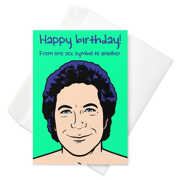 Tom Jones Birthday Card - Etsy