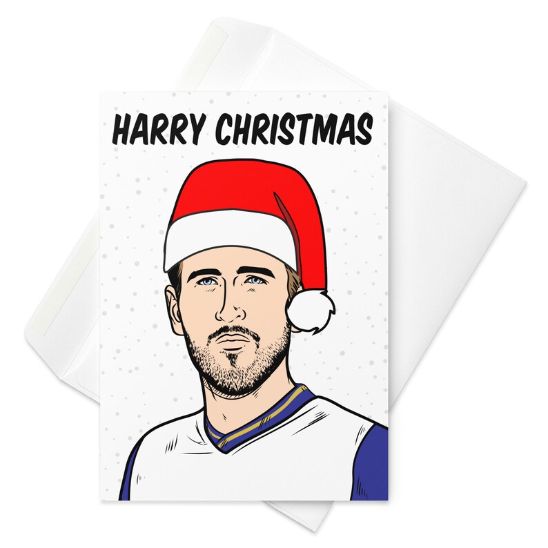 Harry Kane Christmas Card, Football Player Card - Etsy UK