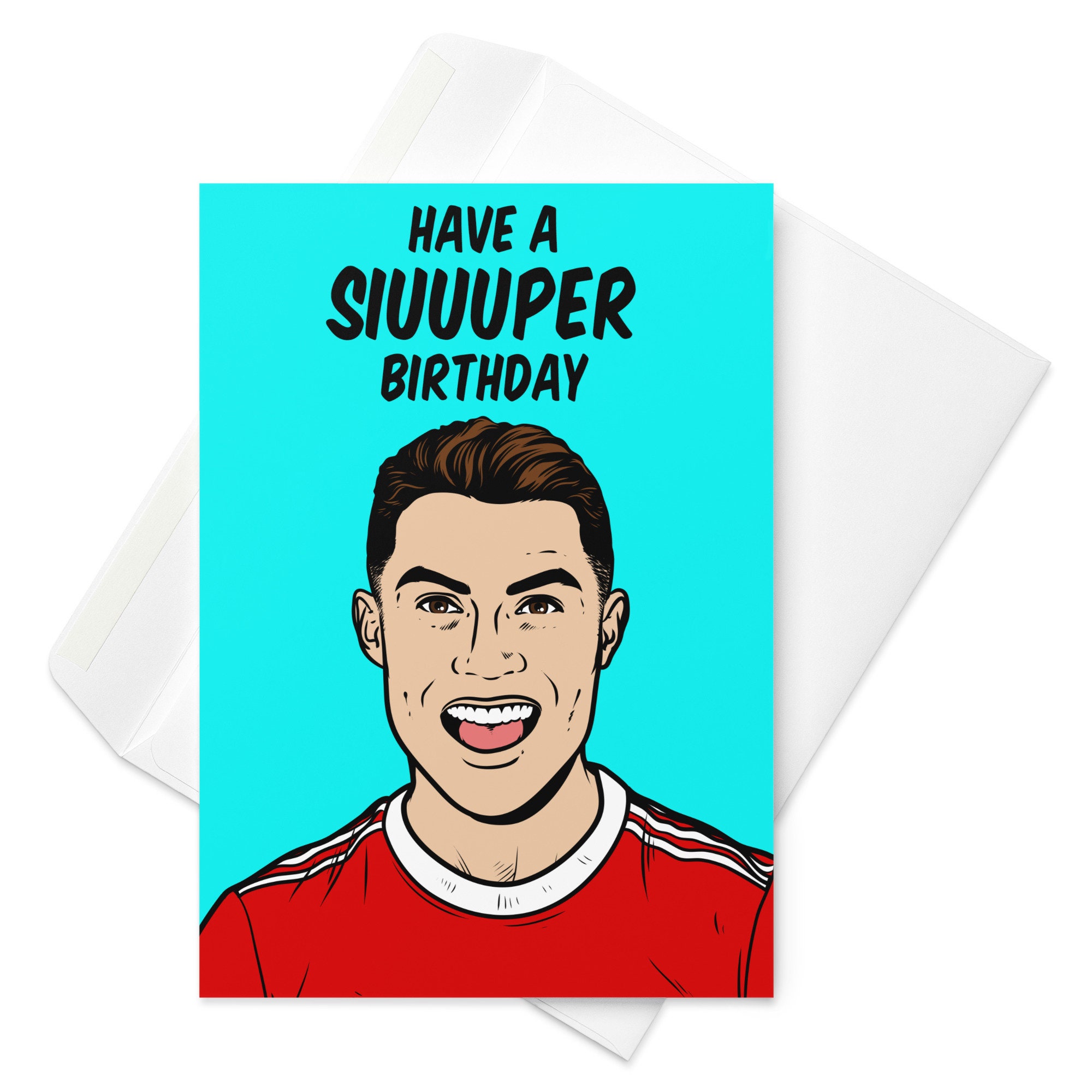 Cristiano Ronaldo Birthday Card: CR7 Football Legend - Etsy