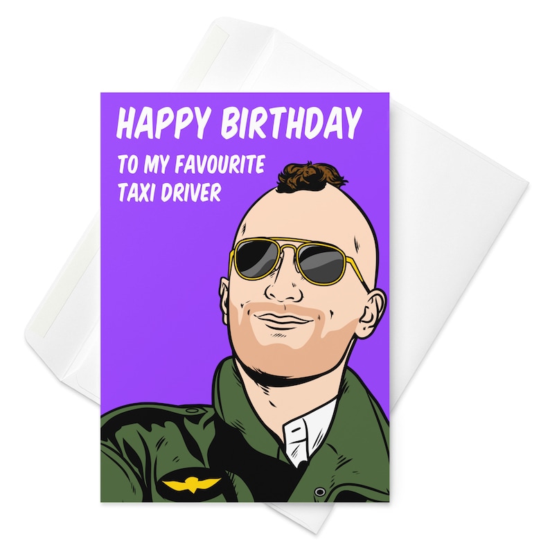 Robert Deniro 'taxi Driver' Birthday Greeting Card - Etsy
