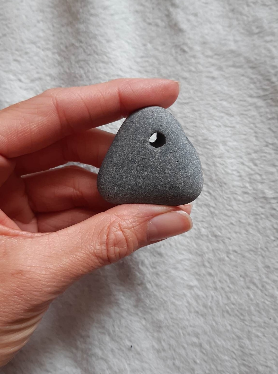 Natural Irish Sea Pebble Hag Stone ,celtic Hag Stone . With Natural ...