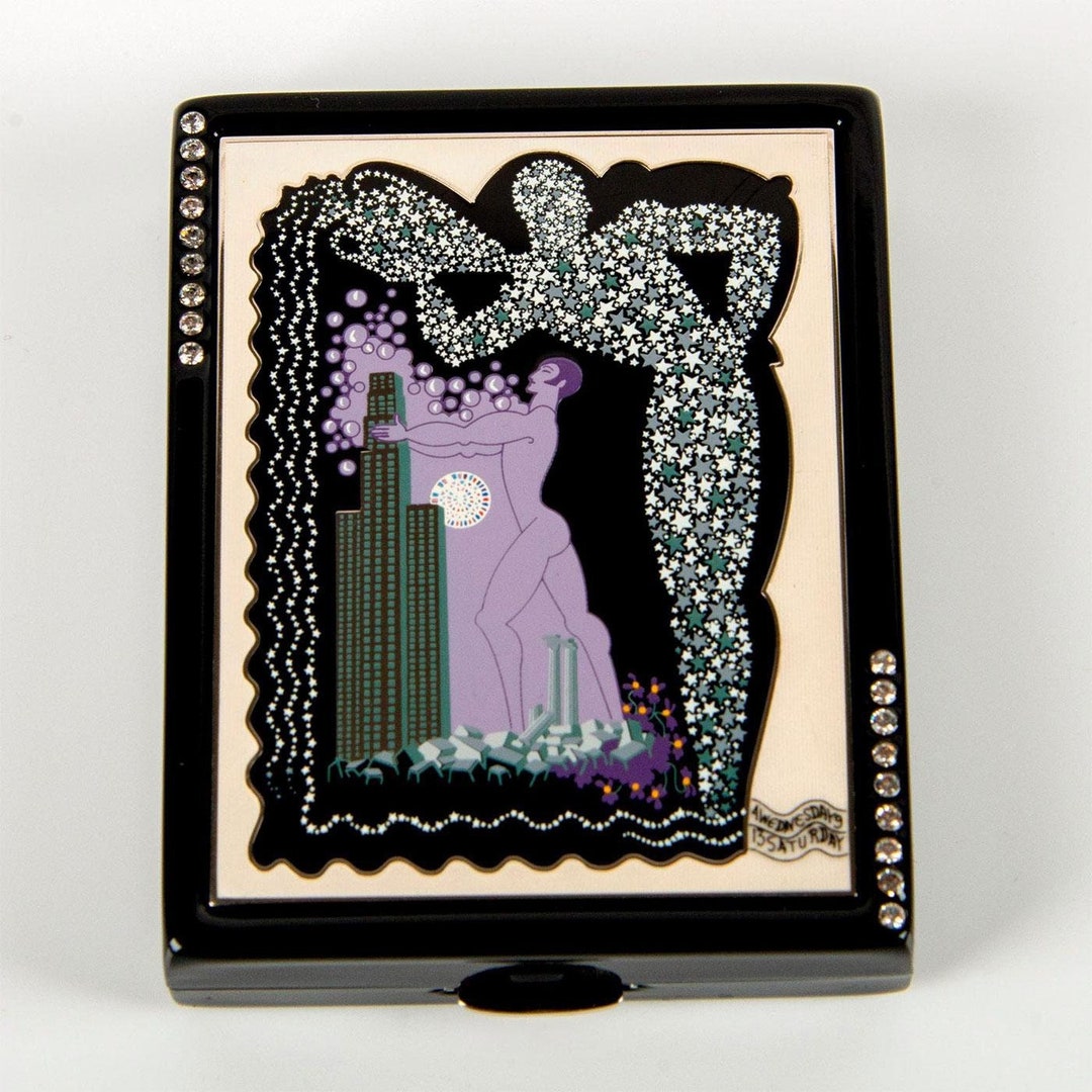 Vintage RARE Estee Lauder Collectible Compact Zodiac "aquarius" Makeup ...