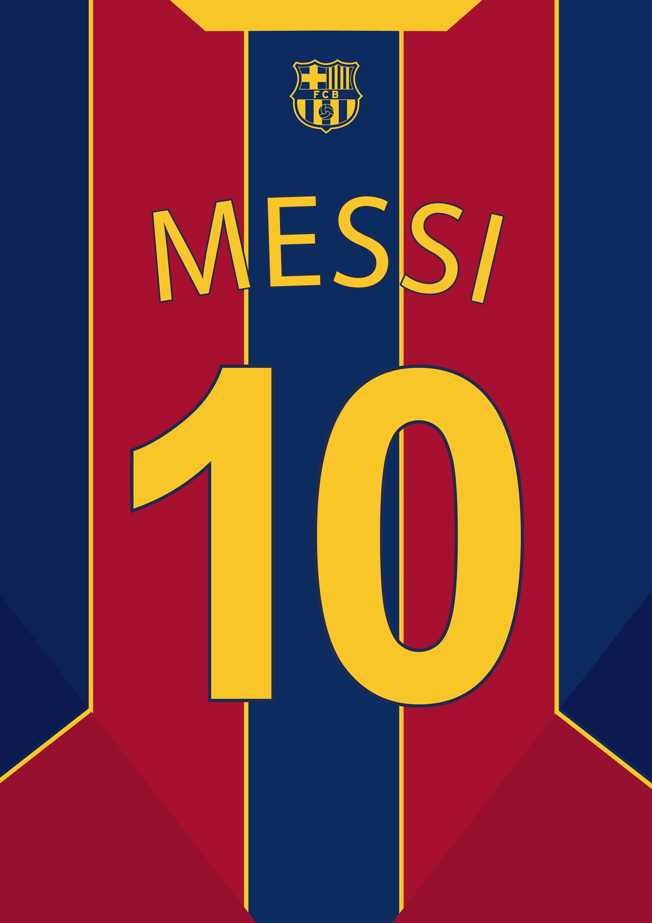Lionel Messi 10 Barcelona 20/21 Home Shirt Print - Etsy