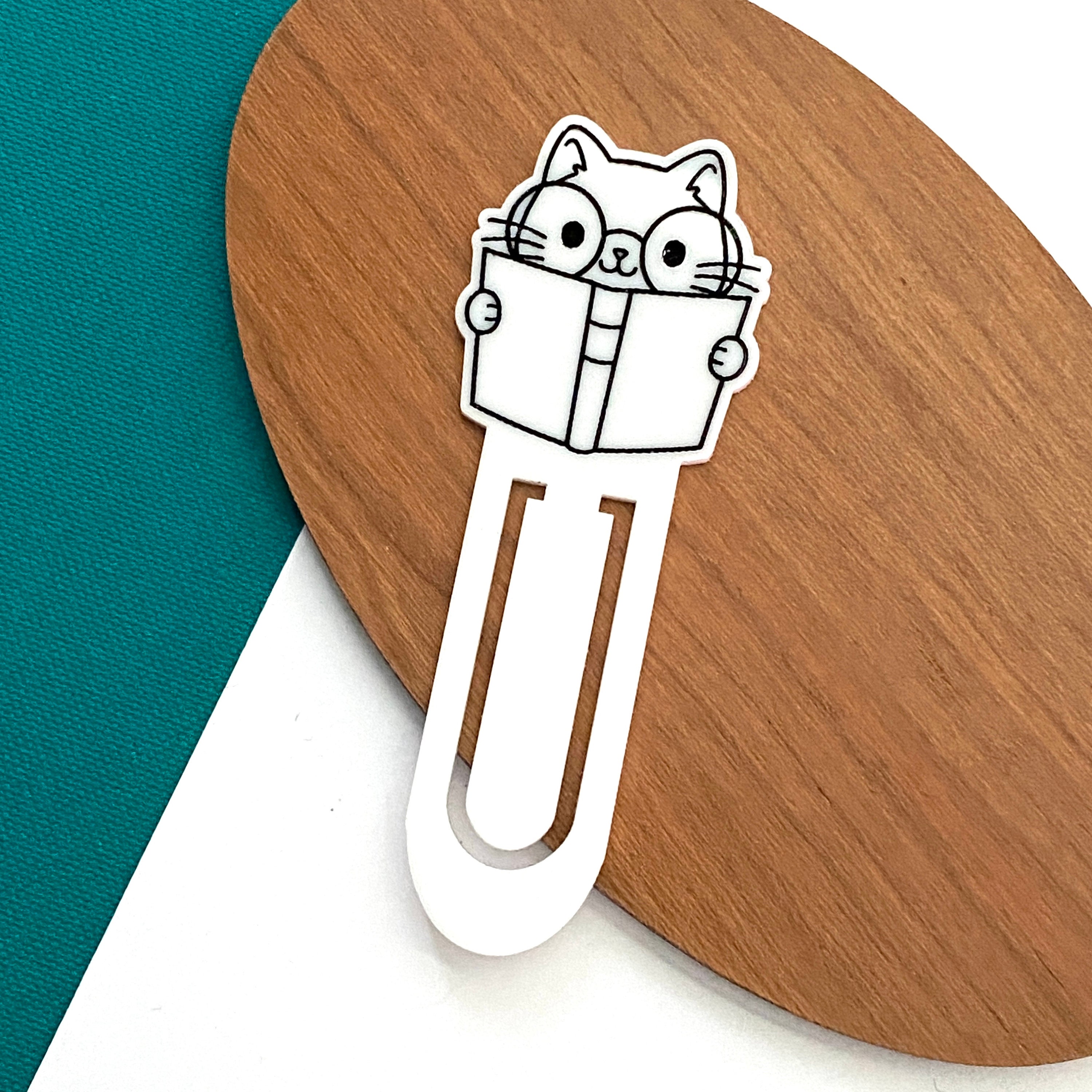 Cute Cat Bookmark Small Acrylic Cat Themed Page Holder - Etsy