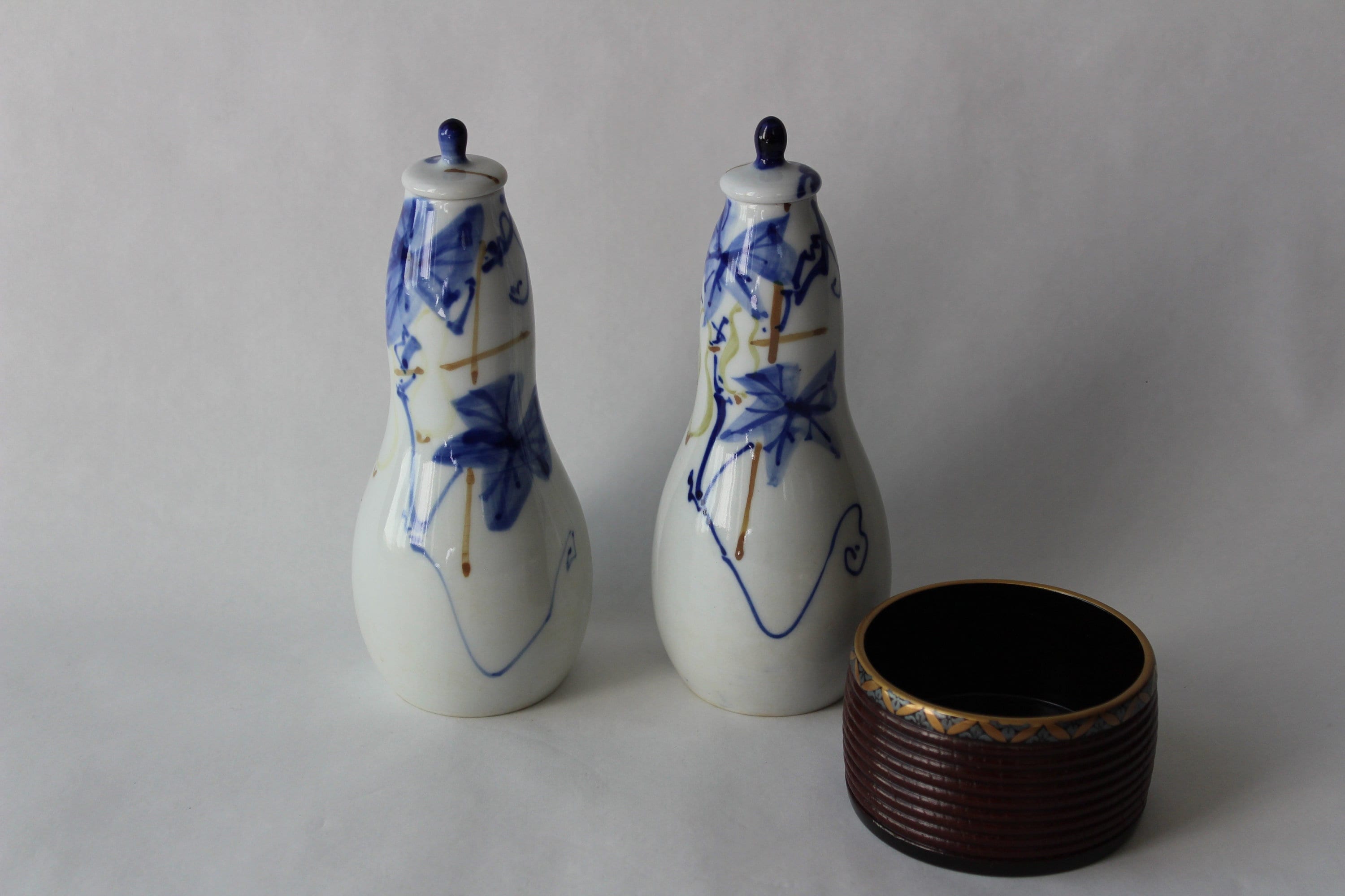 Vintage Japanese Gourd Sake Bottles and Cup Set / Tokkuri / - Etsy