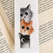 Cat Bookmark Printable Bookmark Cat Lover Gift Watercolor - Etsy