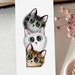 Cat Bookmark, Printable Bookmark, Cat Lover Gift, Watercolor Cat ...