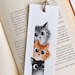 Cat Bookmark Printable Bookmark Cat Lover Gift Watercolor - Etsy