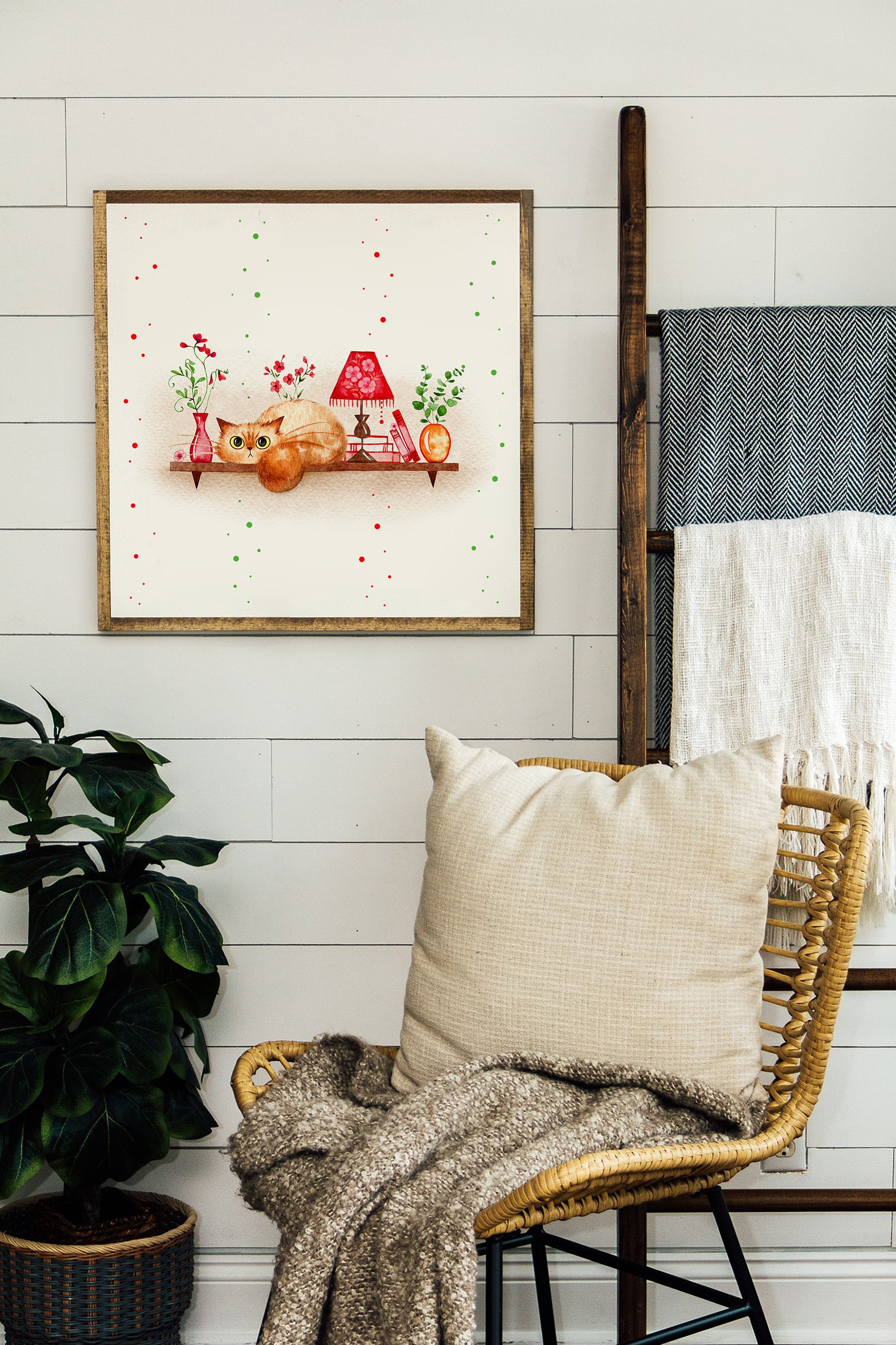 Shafa the Cat, Stand With Ukraine Cat Print, Printable Wall Art ...