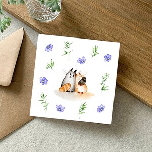 Cats Hugging, Watercolor Cat Painting, Nursery Wall Decor, Adorable ...